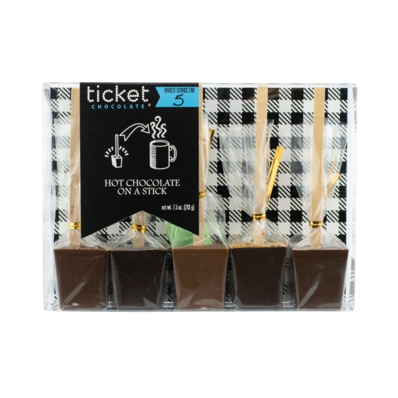 Hot Chocolate on A Stick - Variety 5-Pack – Ticket Chocolate